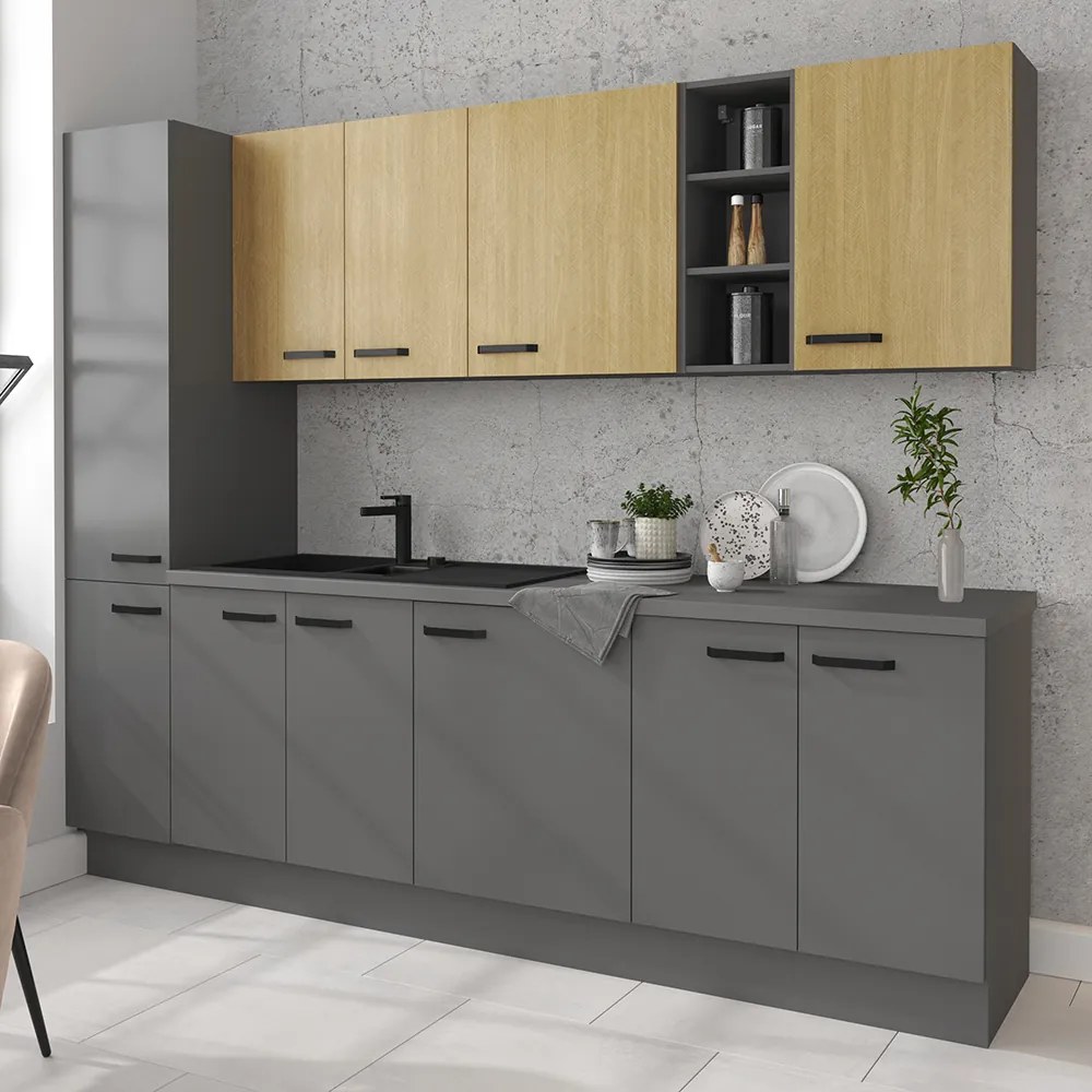 SCANDI sc | kuchyňský sokl | 200 cm | výška 15 cm | šedá antracit