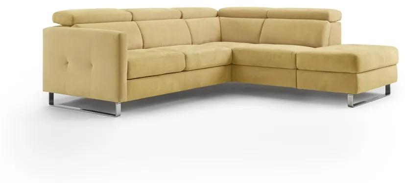 Pregio Italia sofa&relax Malá rohová pohovka Clark Provedení: 3 + CU, Vzorník látek: tekno fibra 02 linen