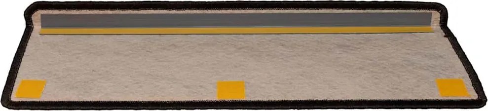 Samolepící nášlapy na schody vzhled sisal 15 ks 65x21x4 cm 326885