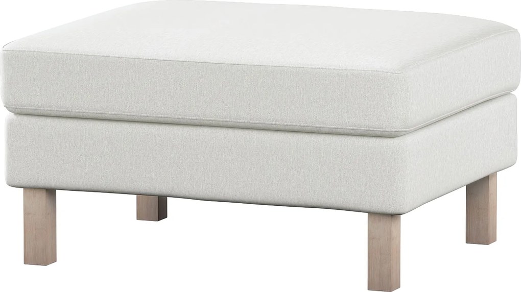 Potah na podnožku IKEA Karlstad barva krémová látka pletený vzor