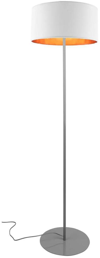 Podlahová lampa SHADE, 1x textilní stínítko (výběr ze 4 barev), (výběr ze 3 barev konstrukce), (fi 40cm), G