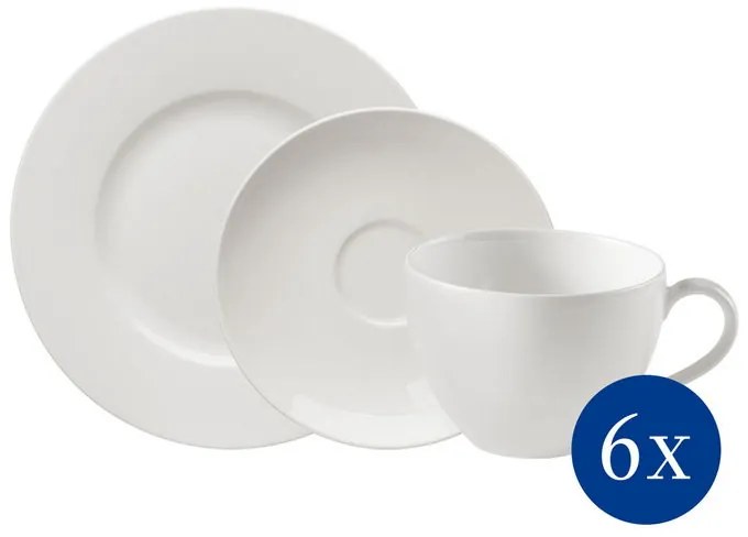 Villeroy & Boch Porcelánový kávový servis Basic White Vivo, 18 ks 19-5277-7126