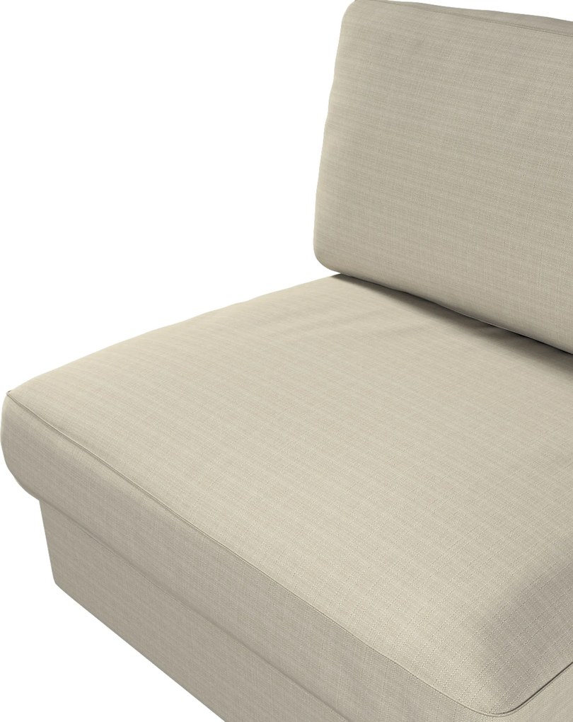 Potah na neskládací křeslo IKEA Kivik barva béžová látka pletený vzor