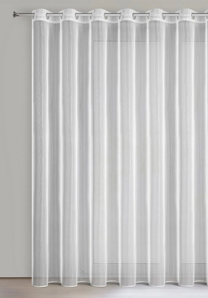 ZÁCLONA NA KROUŽCÍCH ESEL 350X250 CM BÍLÁ