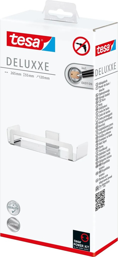 tesa Sprchová polička Deluxxe chrom