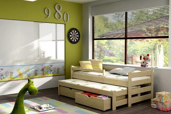 Vomaks, Dětská dřevěná postel s přistýlkou a rošty