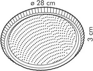 TESCOMA Forma s vlnitým okrajem DELÍCIA ø 28 cm