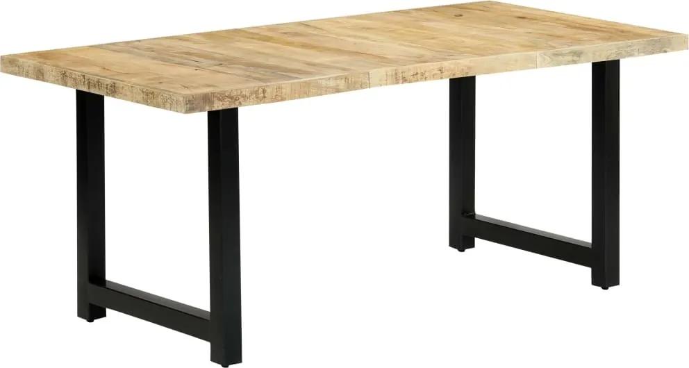 vidaXL Jídelní stůl 180 x 90 x 76 cm masivní recyklované dřevo [283785] Barva: světle hnědá a černá