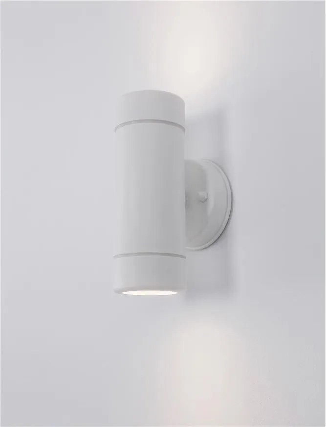 NV 9010621 Venkovní nástěnné svítidlo LIMBIO bílý akryl skleněný difuzor GU10 2x7W bez žárovky IP44 světlo nahoru a dolů - NOVA LUCE