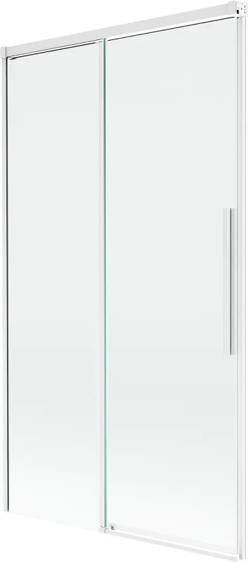Mexen Rox, 2-křídlová posuvná vanová zástěna 100 x 150 cm, 8mm čiré sklo, bílý profil, 8C9-100-001-20-00