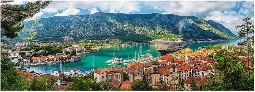 Trefl Panoramatické puzzle Kotor, Montenegro 500 dílků