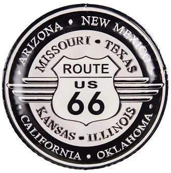 Plechová cedule ROUTE 66