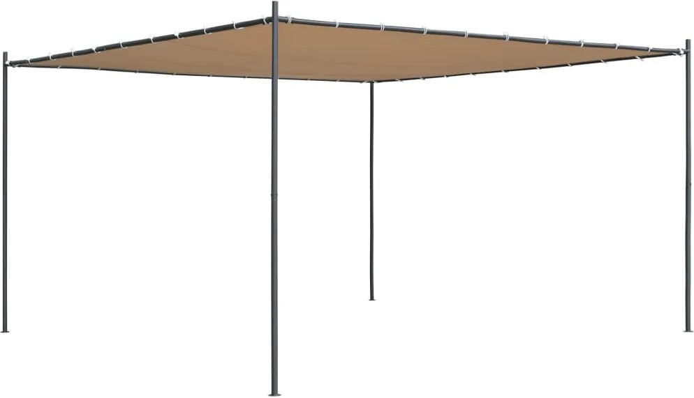 Altán s plochou střechou - béžový - 180 g/m2 | 4x4x2,4 m