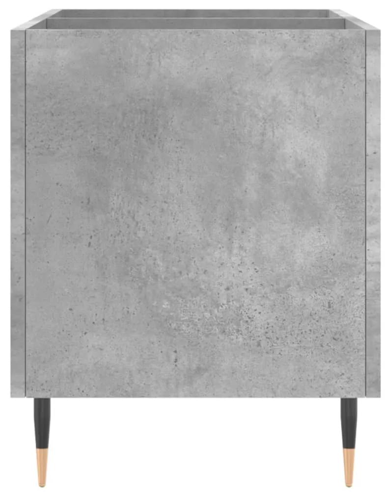 Skříňka na LP desky betonově šedá 74,5x38x48cm kompozitní dřevo