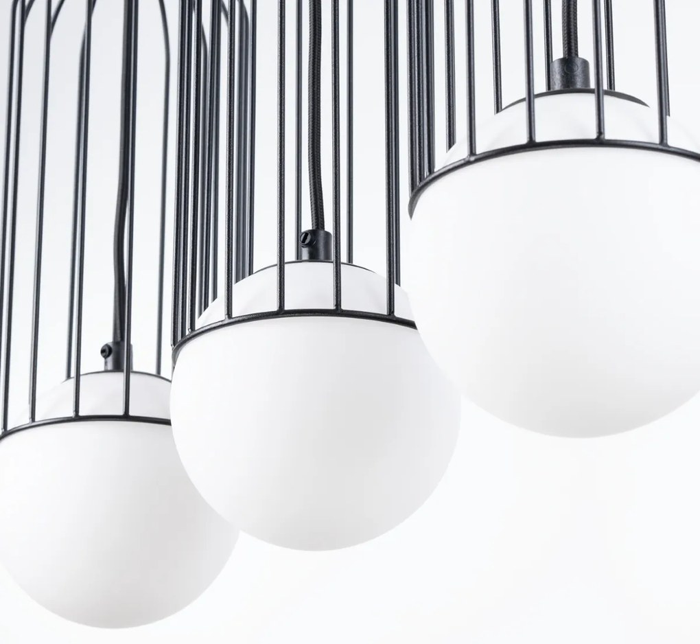 Sollux Lighting Závěsné svítidlo BRINA 3L Černá