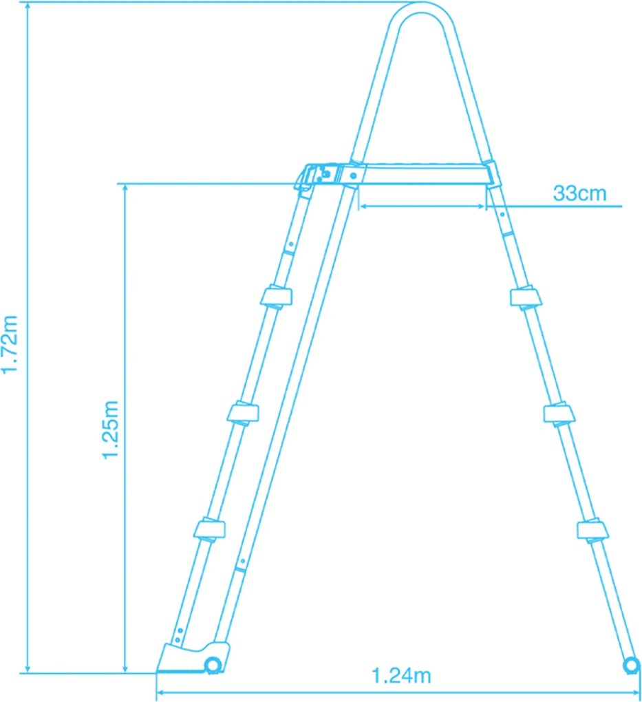 Marimex | Bezpečnostní schůdky k bazénům - výška stěny do 1,25 m | 10950017