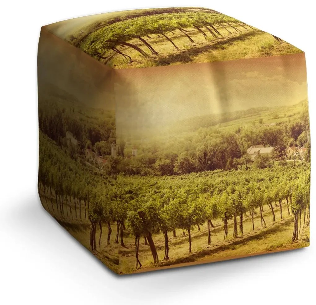 Sablio Taburet Cube Vinice: 40x40x40 cm