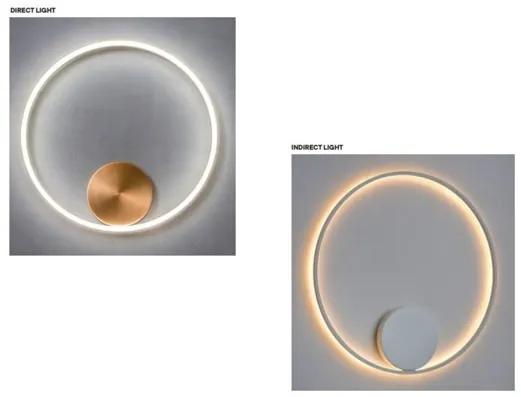 Redo Nástěnné/stropní led svítidlo Orbit Barva: Zlatá Direct, Chromatičnost: 4 000 K (denní bílá) Triac, Ø - Průměr: 40cm