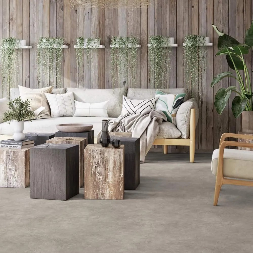 JUTEX PVC podlaha - lino ICONIK 280T Rock grey black ŠÍŘKA: 2 m, POUŽITÍ: Bytové