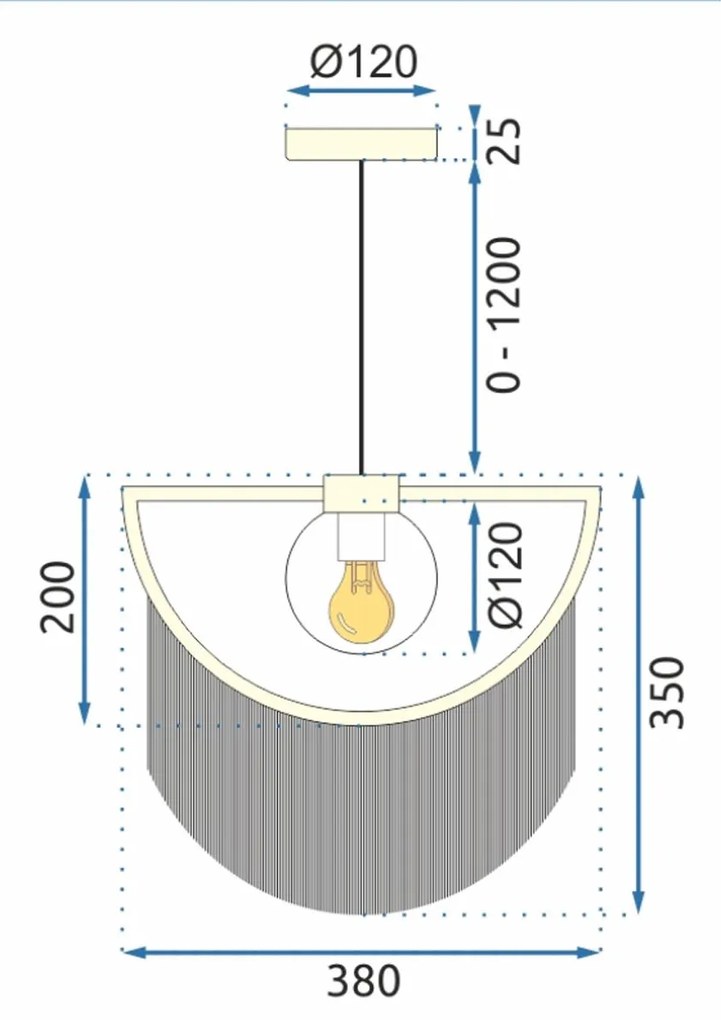 Toolight Stropní dekorativní lampa APP968 Zlatá