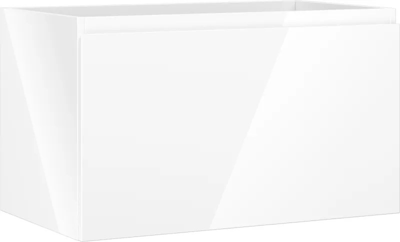 Mexen Orio, koupelnová skříňka 80 cm, 1 zásuvka, bílá lesklá, 91A10-08047-1-BF00