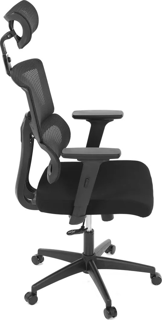 Ergonomická kancelářská židle MERANO - černá síťovina
