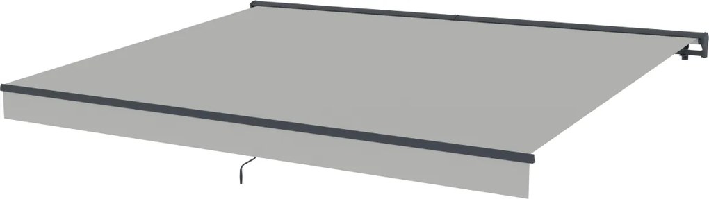 Elektrická markýza BestBerg BBSU-E395LG / 395 x 300 cm / světle šedá
