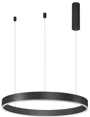 LED lustr Motif 60 černé stmívatelné