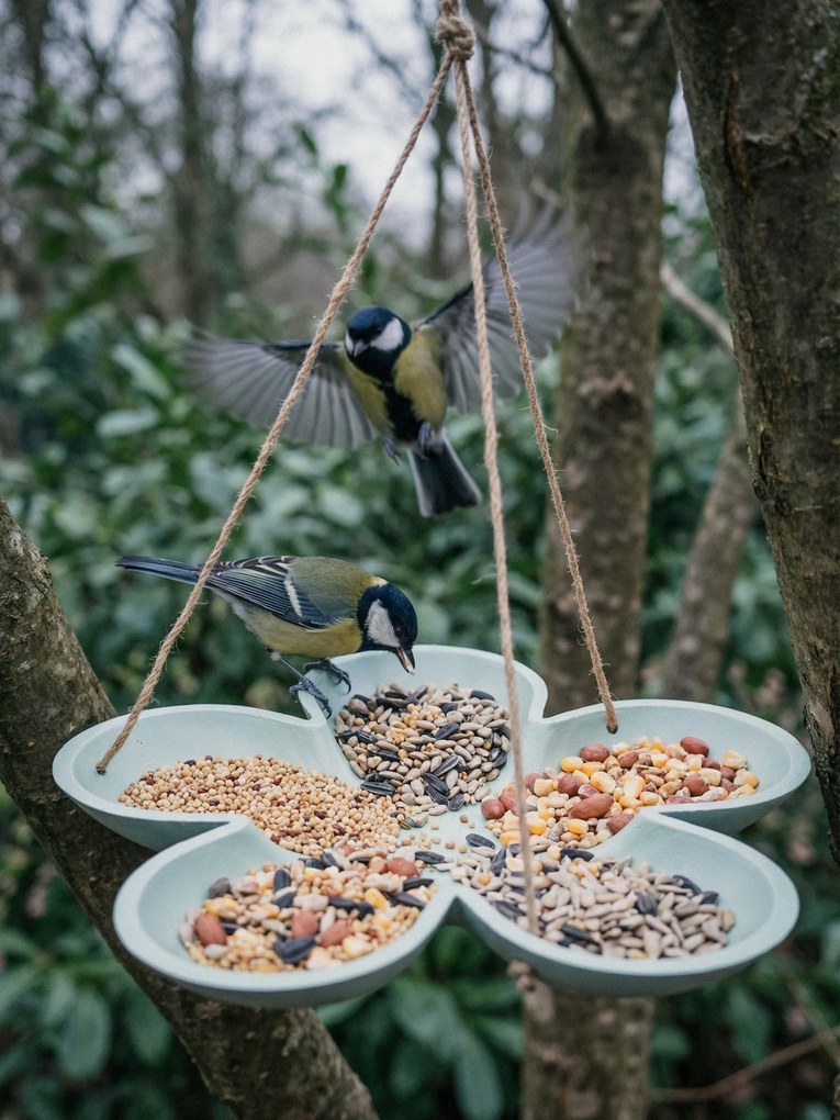 Sinsay - Závěsné krmítko pro ptáky ve tvaru květiny - zelená