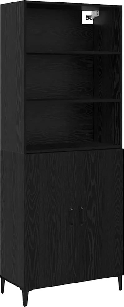 Vysoký bufet Černý dub 69,5 x 32,5 x 180 cm Kompozitní dřevo 3332504