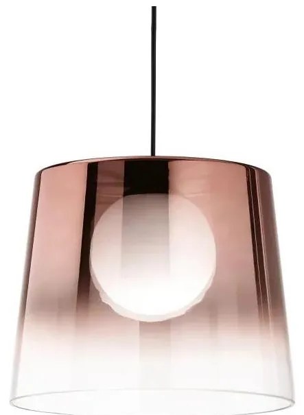 Ideal Lux - LED Lustr na lanku FADE 1xG9/3W/230V pr. 27,3 cm měď/kouřová