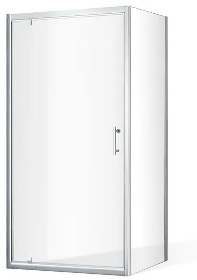 Otevírací jednokřídlé sprchové dveře OBDO1 s pevnou stěnou OBB 100 cm 90 cm OBDO1-100_OBB-90