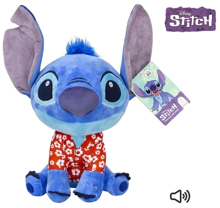 Plyšák Disney Stitch Hawaii se zvukem 30 cm