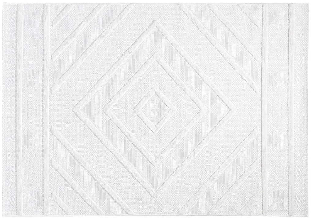 CONCEPTUM HYPNOSE Koberec SILVA bílý 160x230cm čtverce 961ELT1943