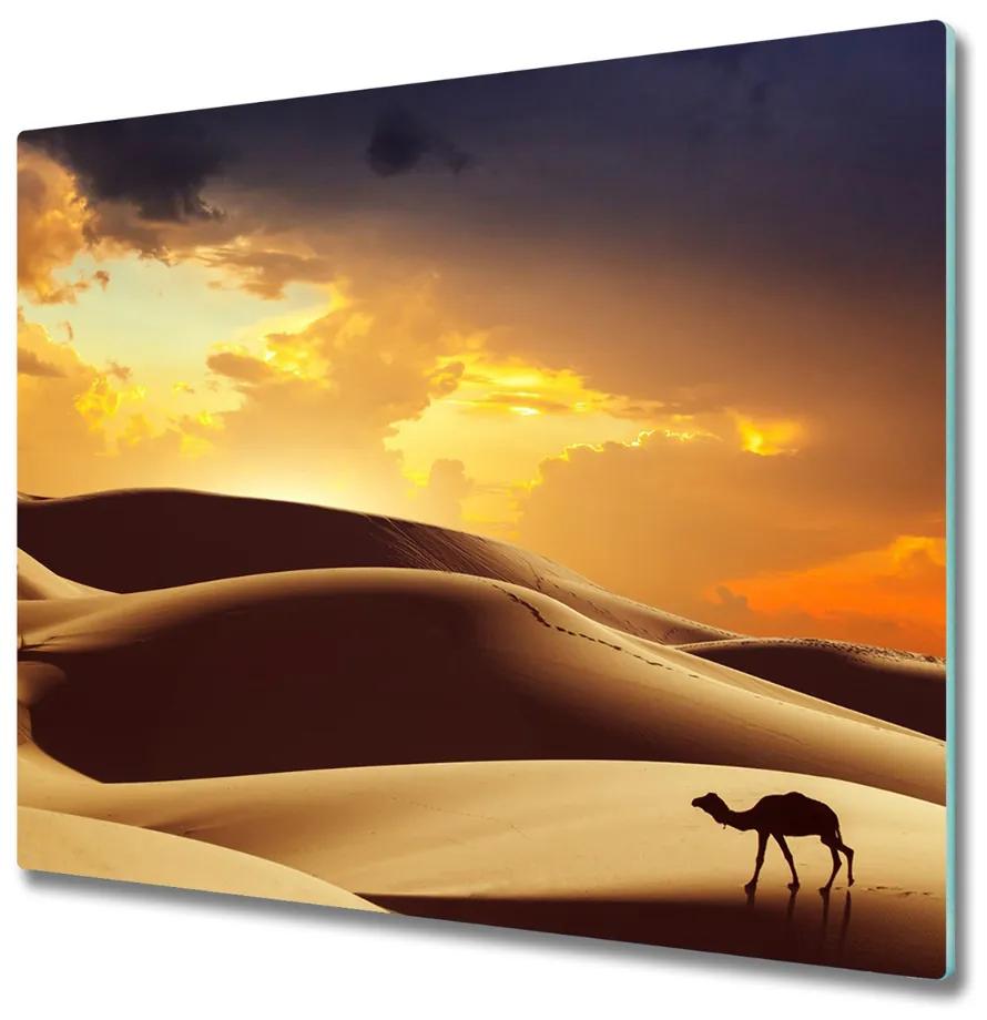 Skleněná krájecí deska Saharova velblouda 60x52 cm