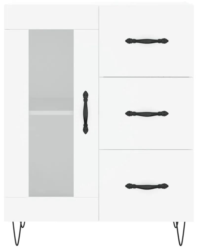 Skříň highboard bílá 69,5 x 34 x 180 cm kompozitní dřevo,  3189501