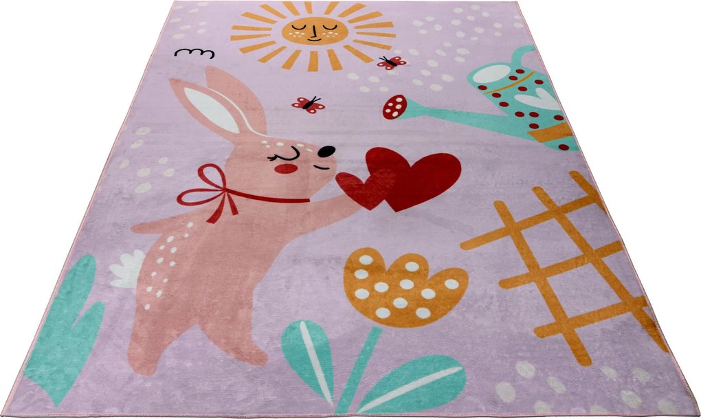 Detský kusový koberec Magic Kids ML 106 Lora, 115 x160, ružová, detská izba, Obsession