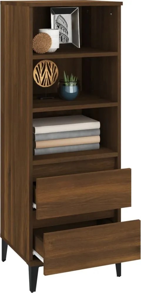 vidaXL Skříň highboard 40 x 36 x 110 cm kompozit [821251] Barva: Bílá