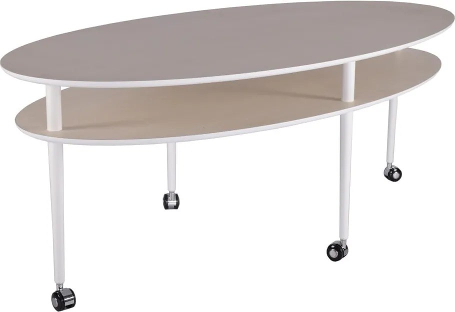 Konferenční stolek na kolečkách RGE Casper, šířka 140 cm