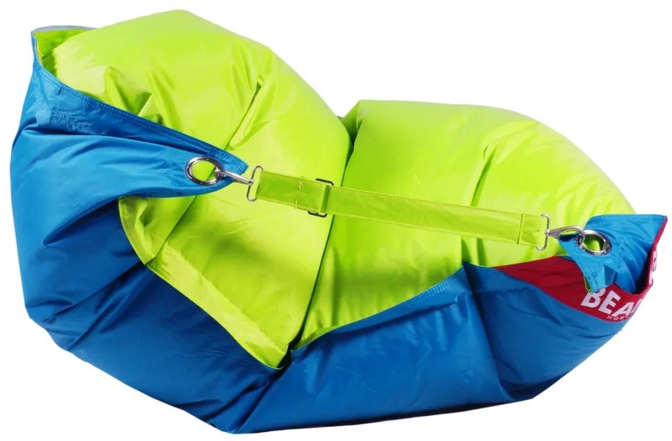 Sedací pytel BeanBag duo-limet-turquoise