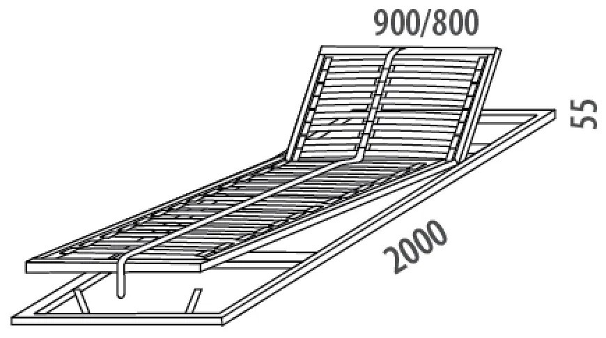 Lamelový rošt čelní Domestav 240 Rozměr: 80x200