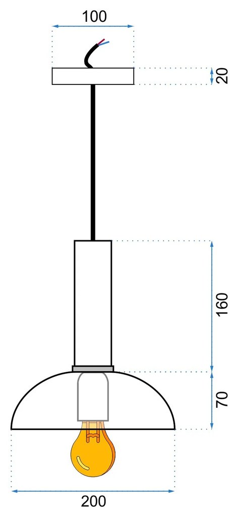 Toolight Rea, Samostatné závěsné svítidloOSTI C Zelená, OSW-00231