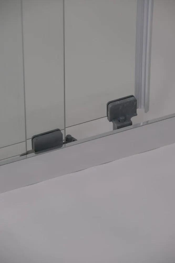 Olsen Spa 3-dílné sprchové dveře do niky MELIDE BARVA rámu - Chrom/Leštěný hliník (ALU), Rozměr A - 100 cm, Směr zavírání - Univerzální Levé / Pravé, Výplň - Čiré bezpečnostní sklo - 5 mm OLBMELID100CC
