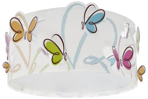 Dalber 62146 - Dětské stropní svítidlo BUTTERFLY 2xE27/60W/230V