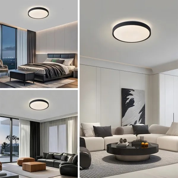 Brilagi - LED Stmív. strop. sv. CORVO LED/72W/230V 3000-6000K černá pr. 50 cm+DO