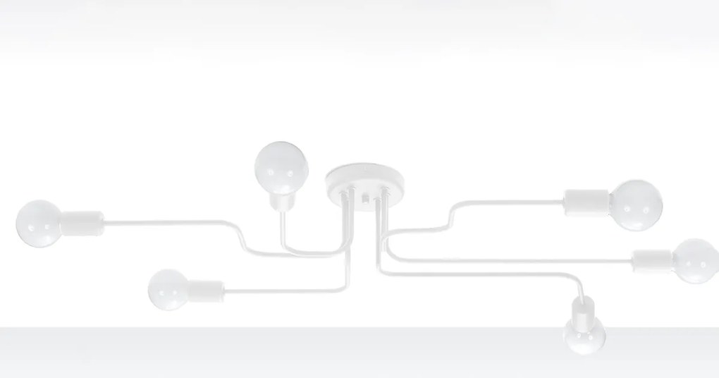 Sollux Lighting Lustr VECTOR 6 bílý