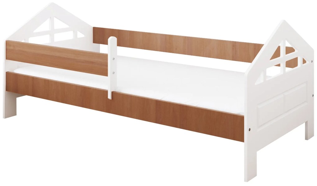 BabyBeds Dětská postel ALA Velikost postele: 160x80 cm, Barevné provedení: Ořech, Úložný prostor: Ano, s úložným prostorem Bílá