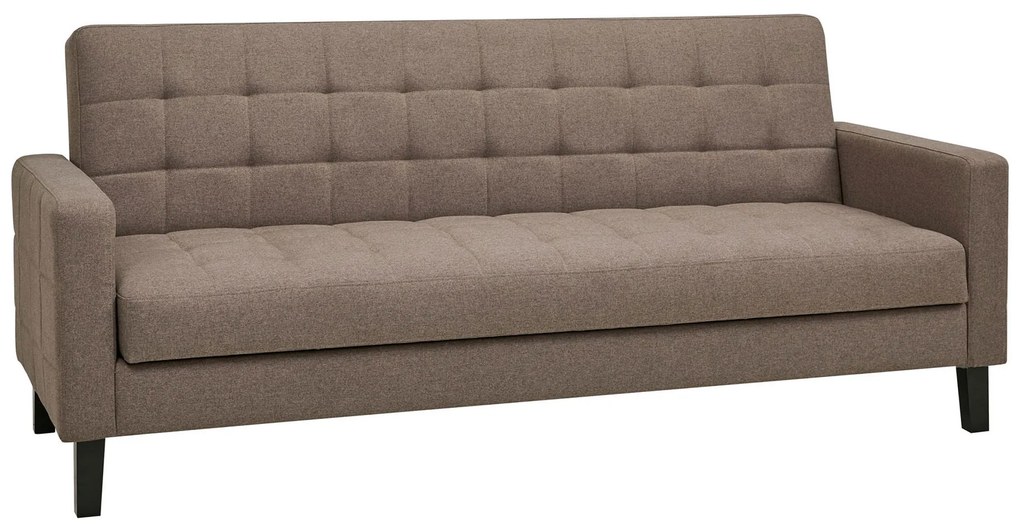House Nordic Rozkládací pohovka s úložným prostorem MILTON hnědá 204 cm