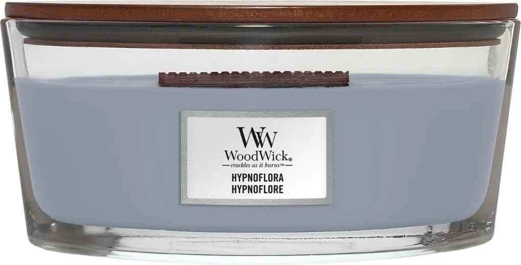 WoodWick vonná svíčka s dřevěným knotem Elipsa Hypnoflora 453,6g