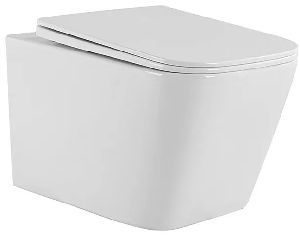 BPS-koupelny Závěsná WC mísa se SoftClose sedátkem HYD-4190, bílá